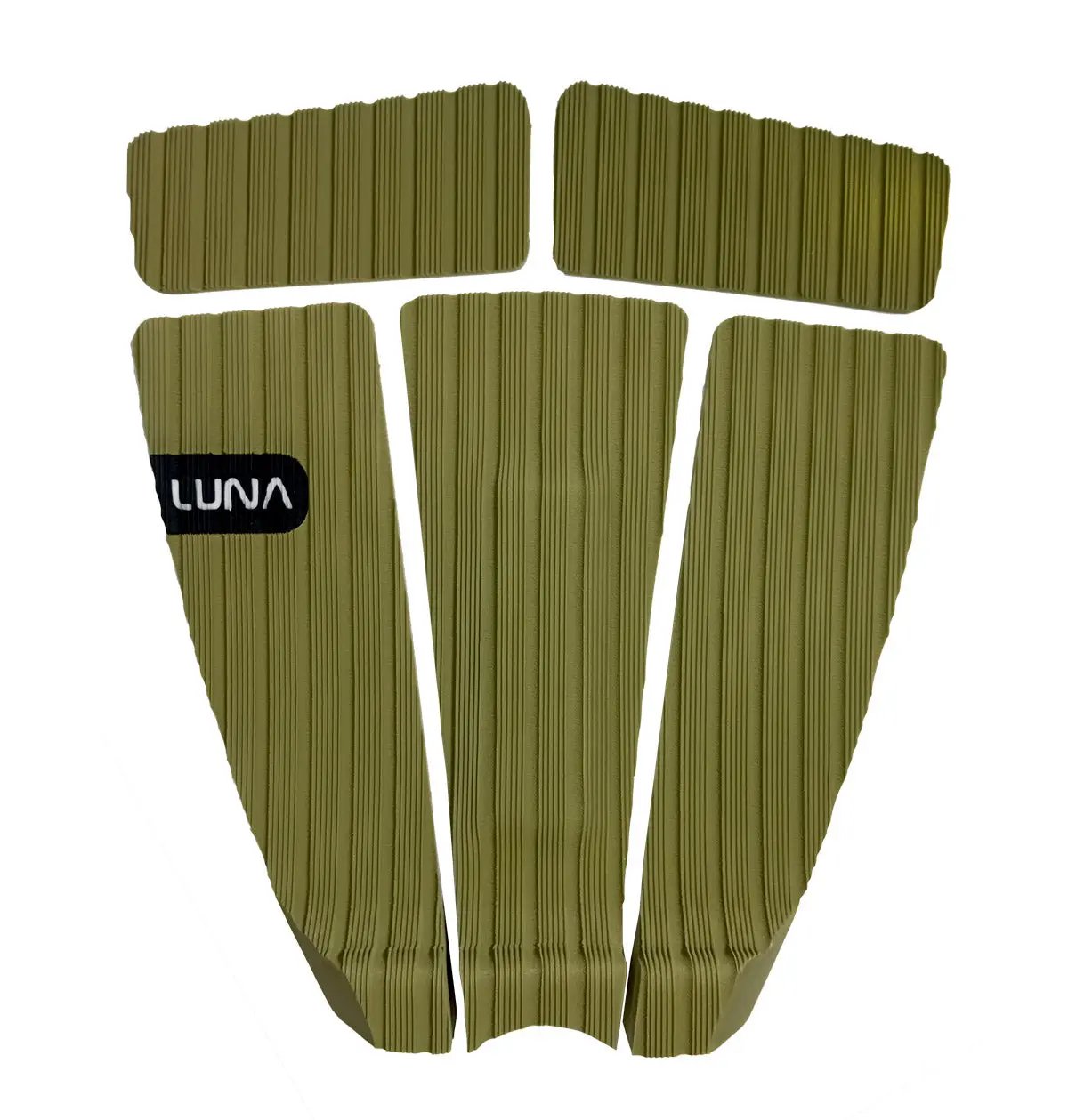 Xplor 5 Piece - Eco Surfboard Traction Pad - Green – Lunasurf